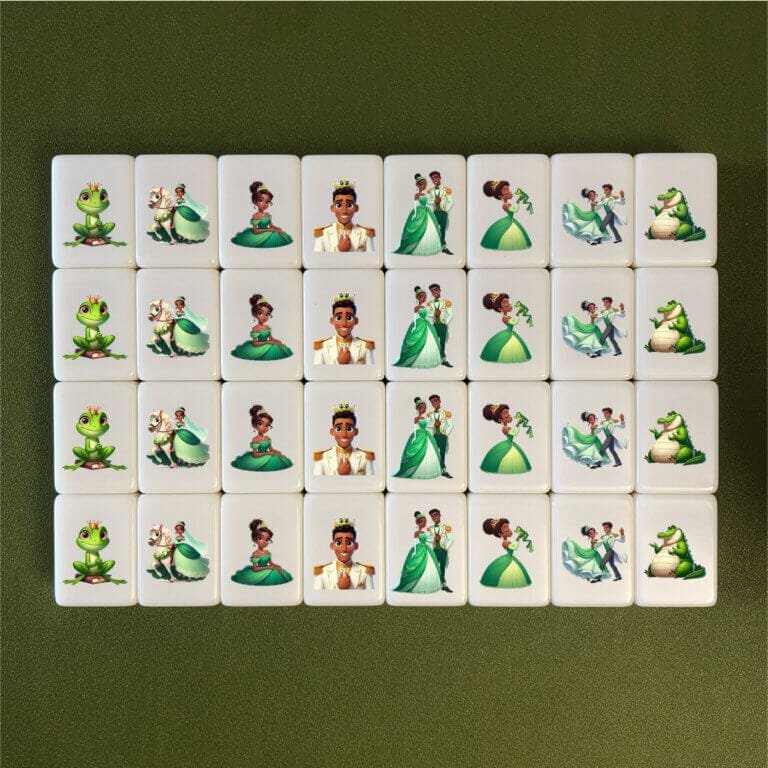Seaside Escape Tile Game Princess And Frog 33 Blocks X-Large Mahjong ...